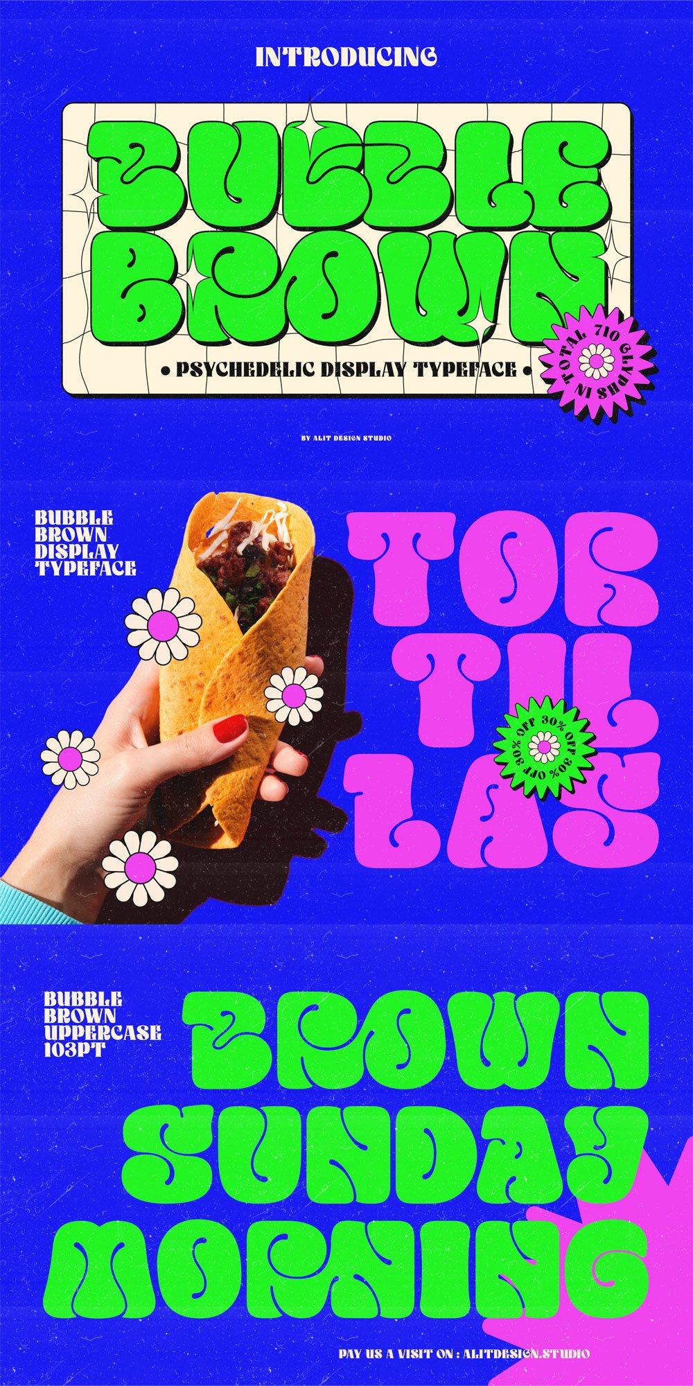 Bubble Brown Typeface