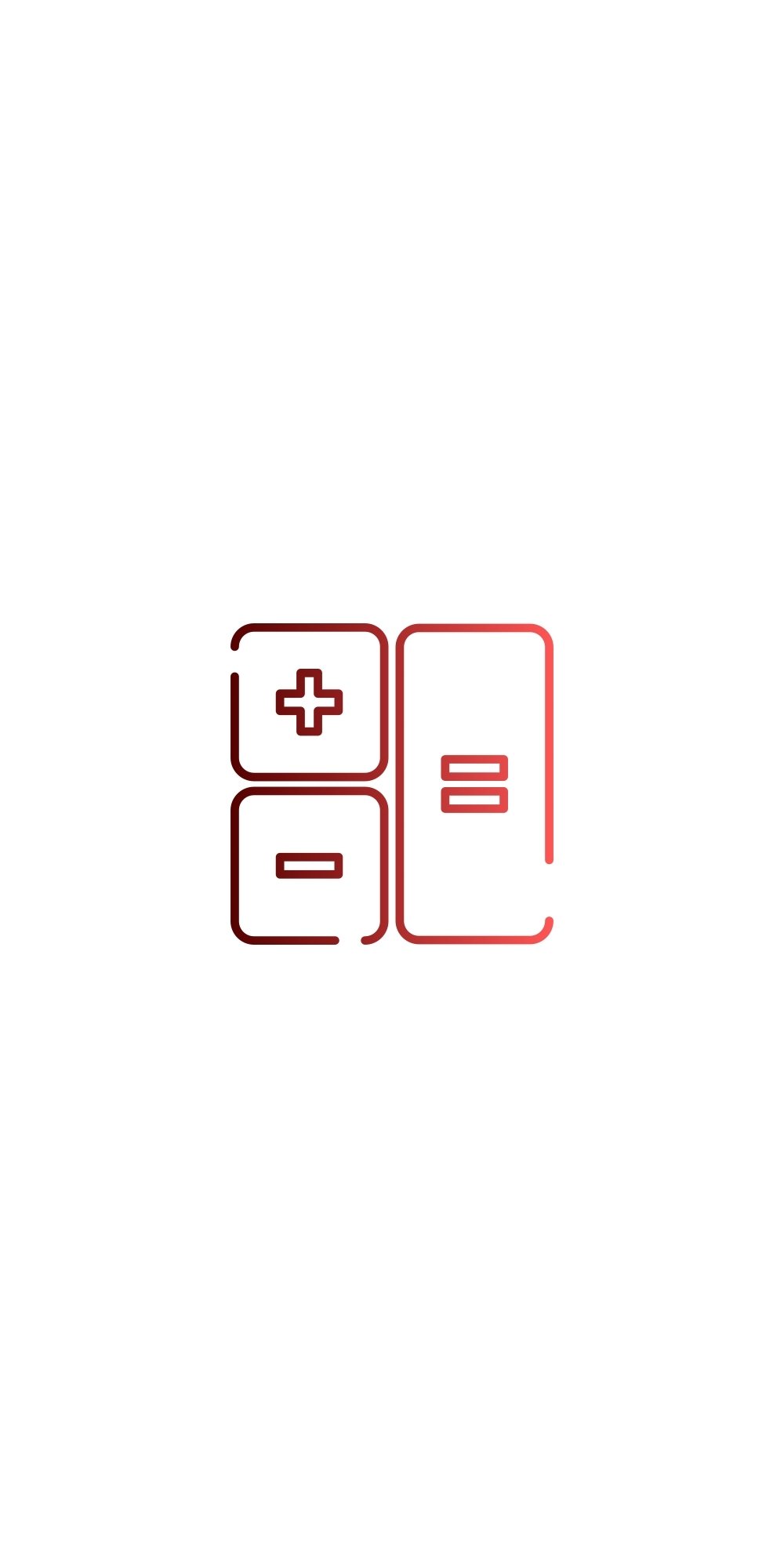 Math symbol icon vector illustration with outline style