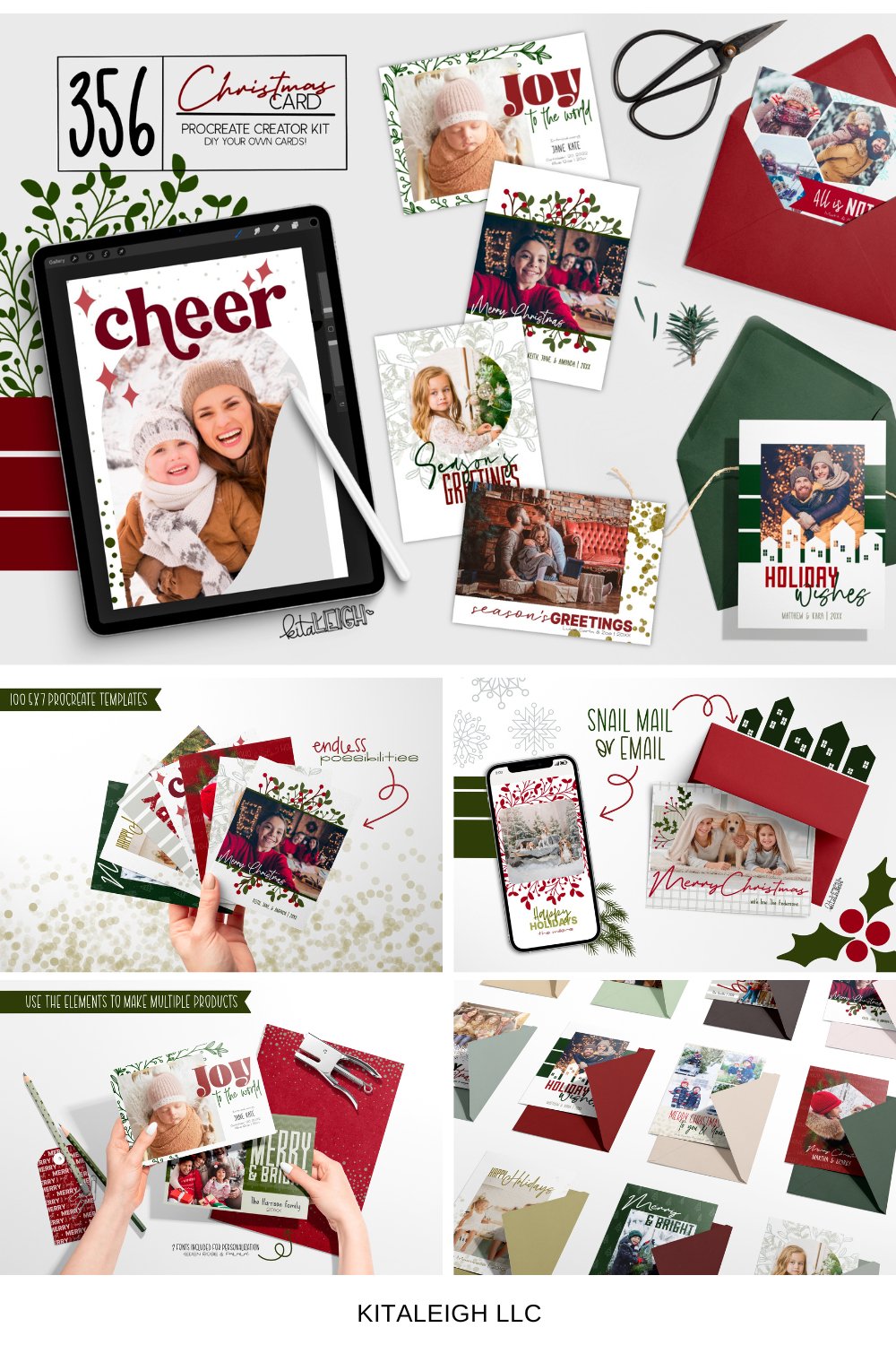 Christmas Card Creator Kit | Procreate Brush Bundle