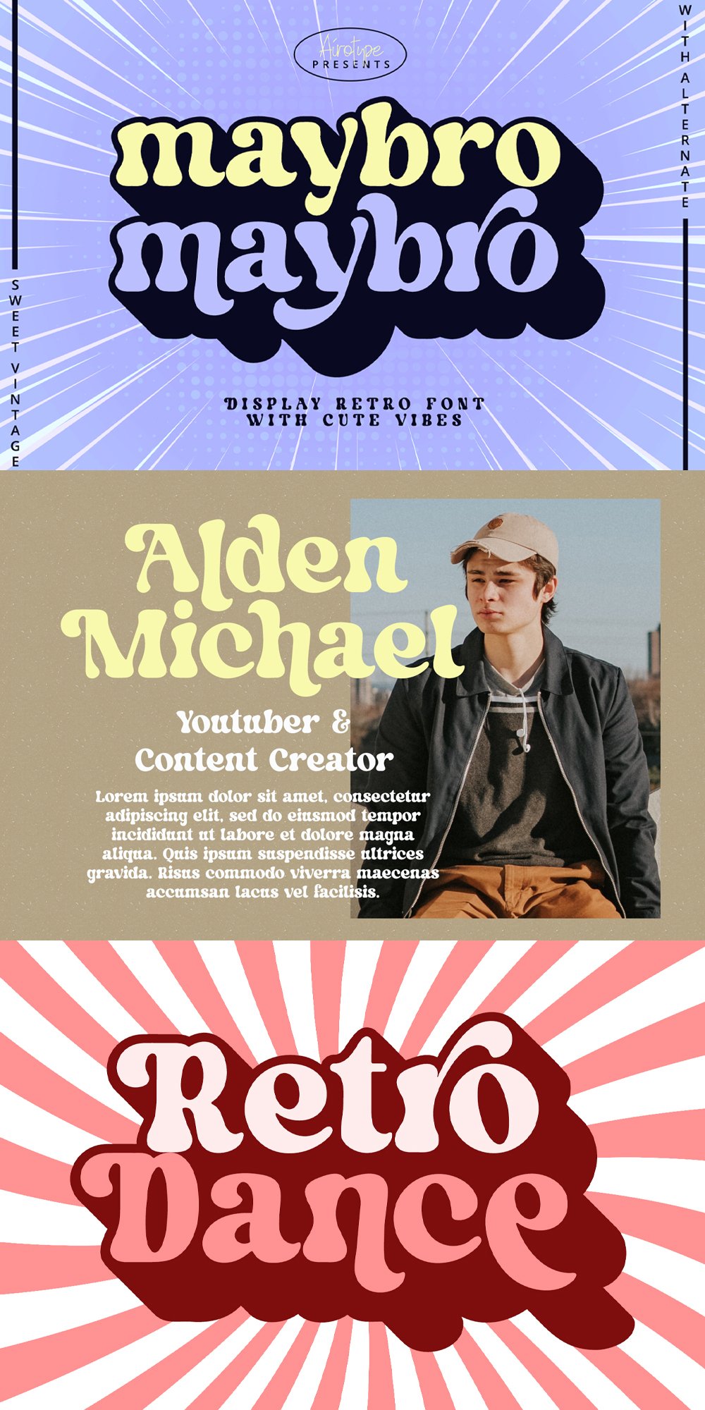 Maybro - Vintage Retro Serif Font