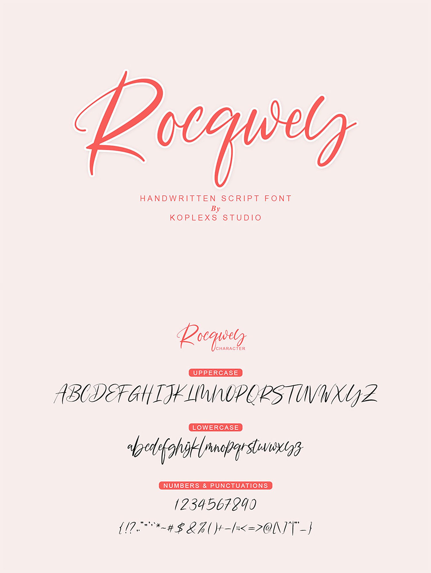 Rocqwey - Handwritten Sript Font