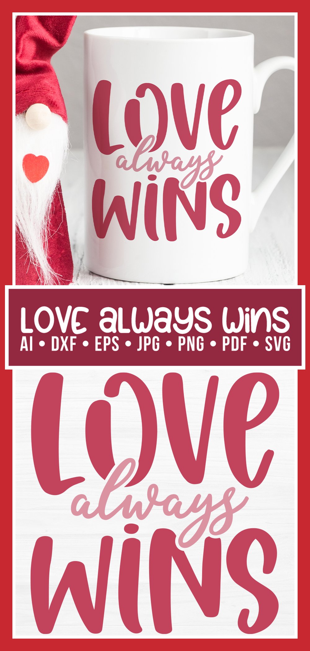 Love always wins SVG
