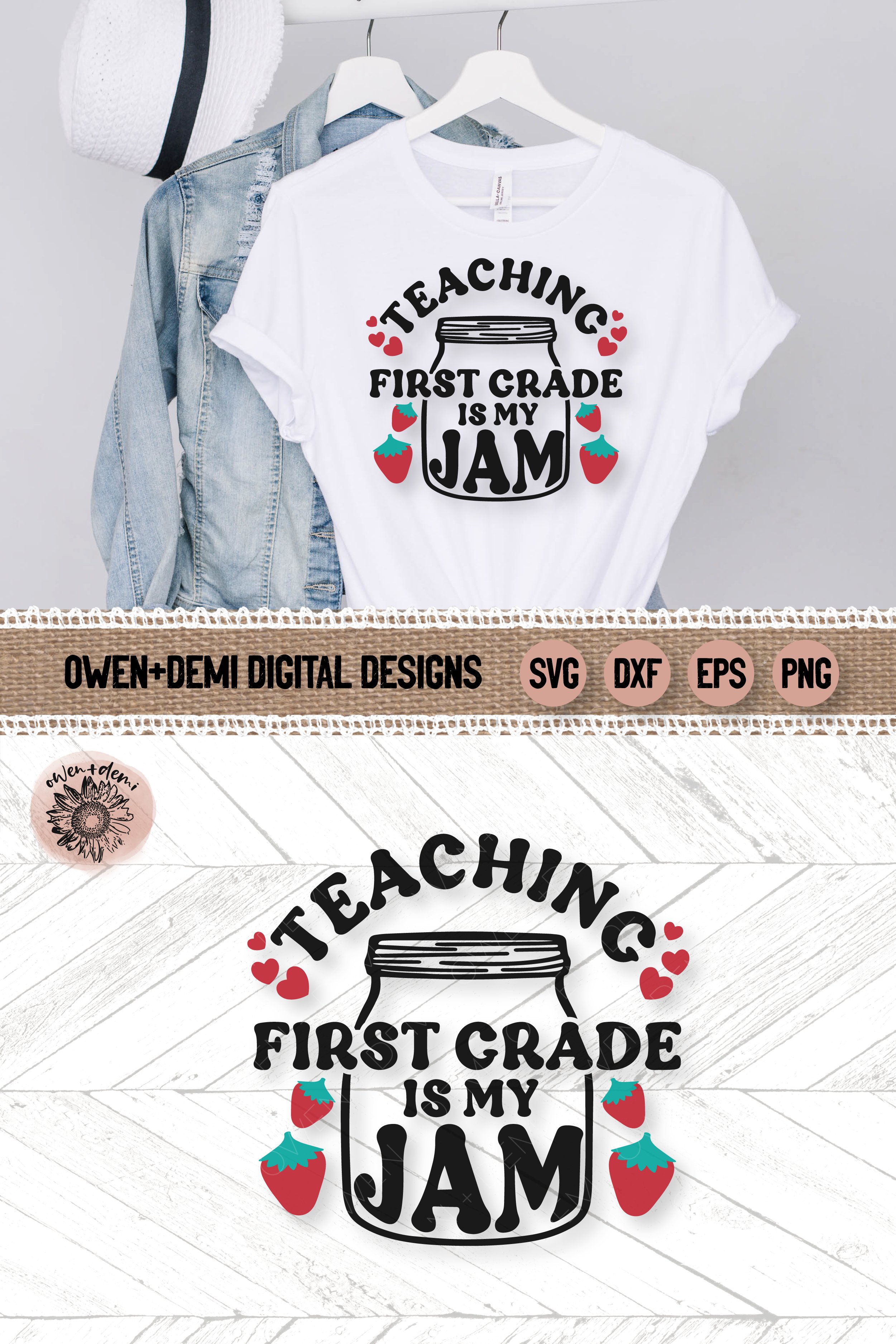Teaching first grade is my jam SVG - teacher cut file