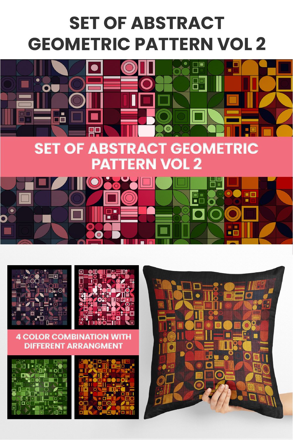 Set of Abstract Geometric Pattern Vol 2