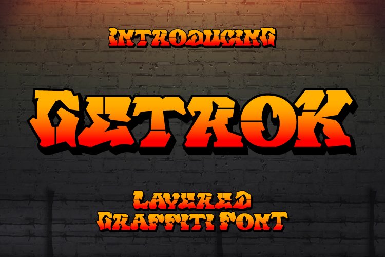Getrok - Graffiti Font