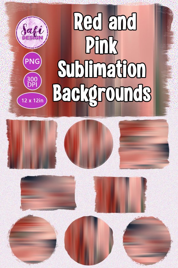 Red and Pink Sublimation Backgrounds