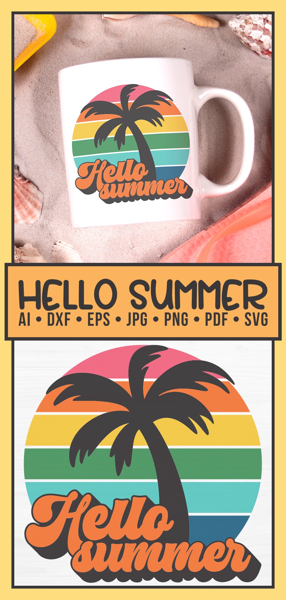 Hello Summer SVG