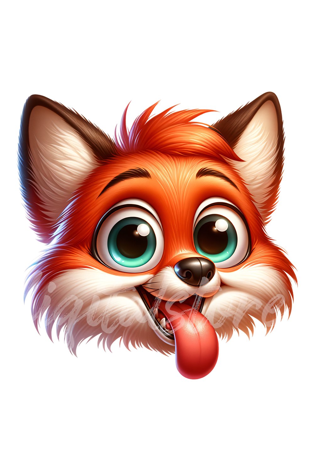 Funny Quirky Fox Clipart Sublimation PNG (3589737)