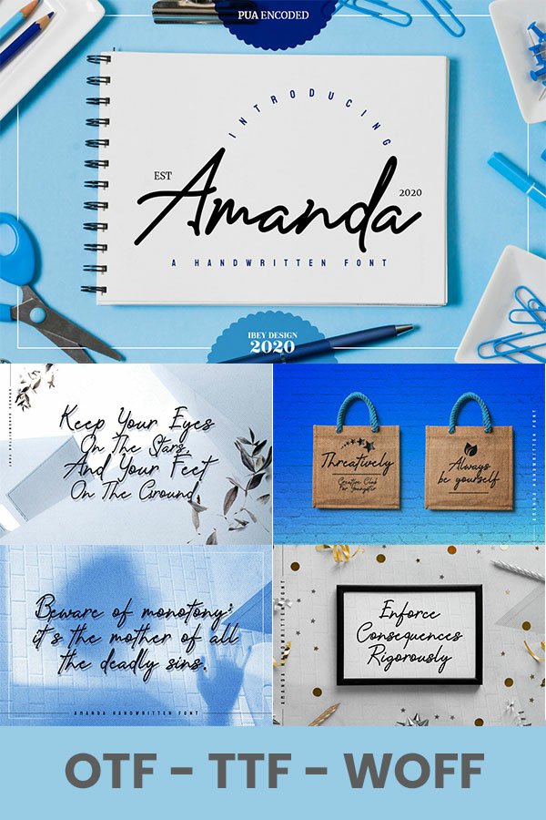 Amanda Handwritten Script Font