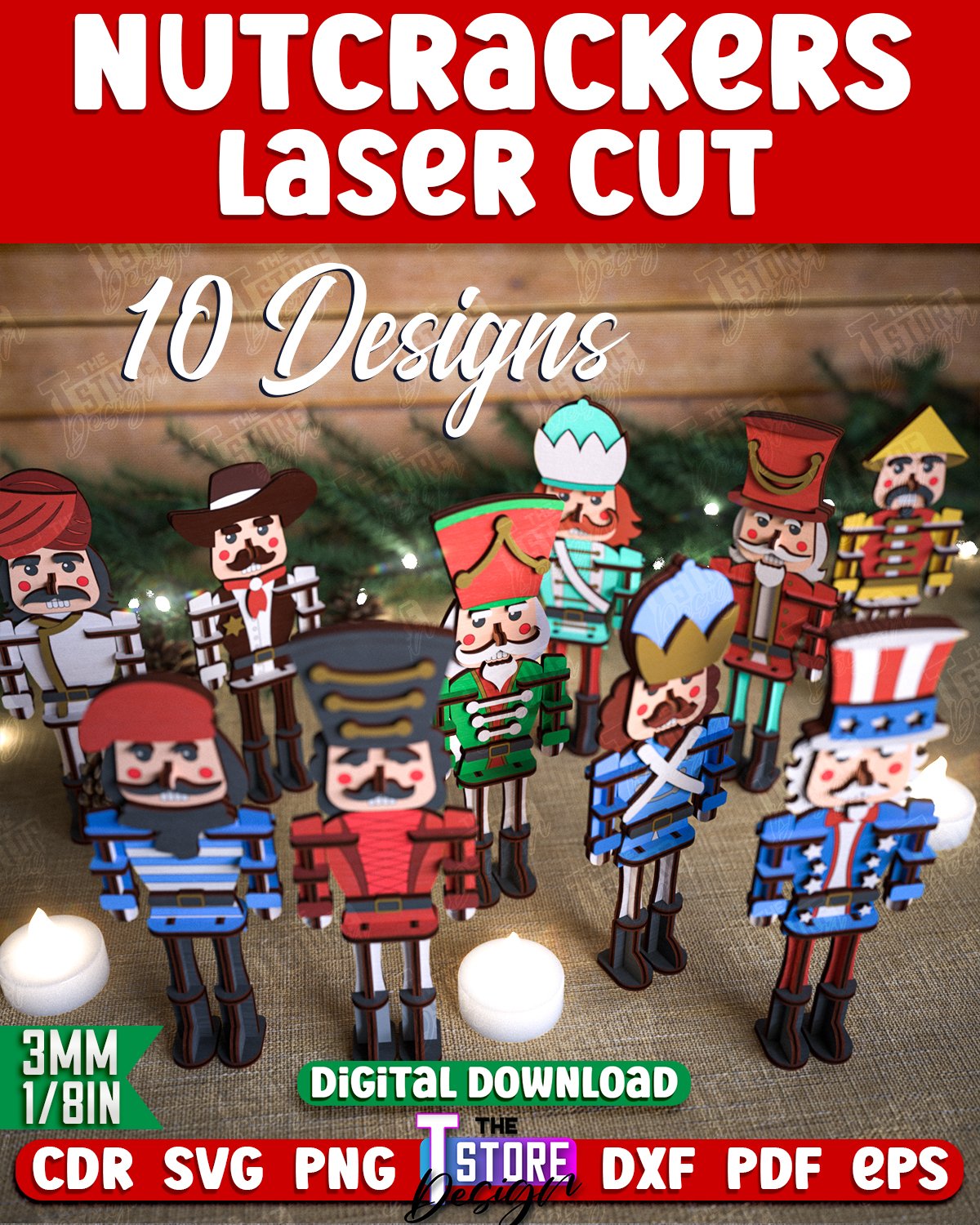 Nutcrackers Bundle | Christmas Decor | Gift Idea | Holiday