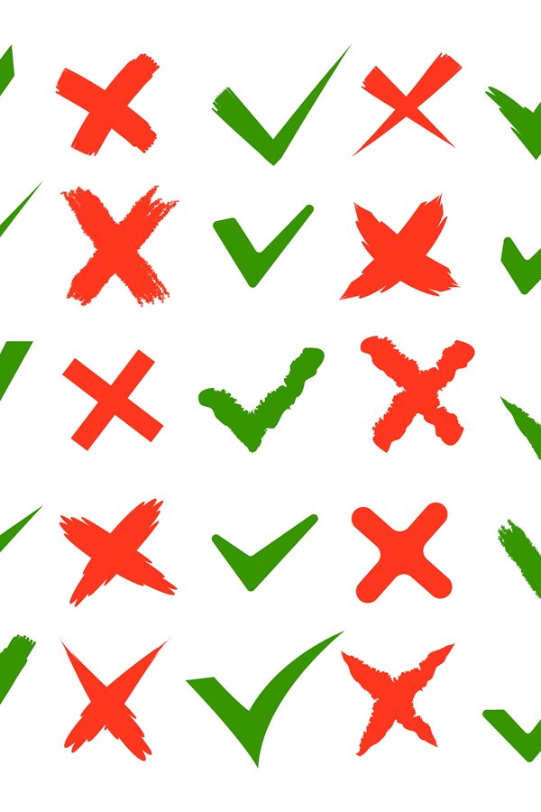 Crosses and ticks (1195365)