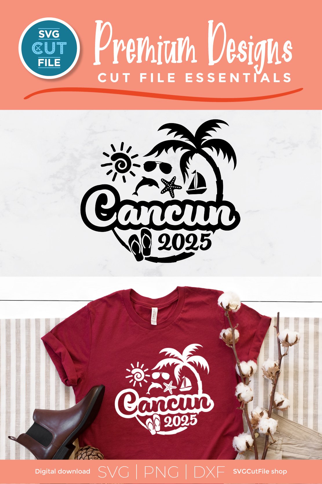 2025 Cancun svg - Great for a Cancun Vacation or Trip