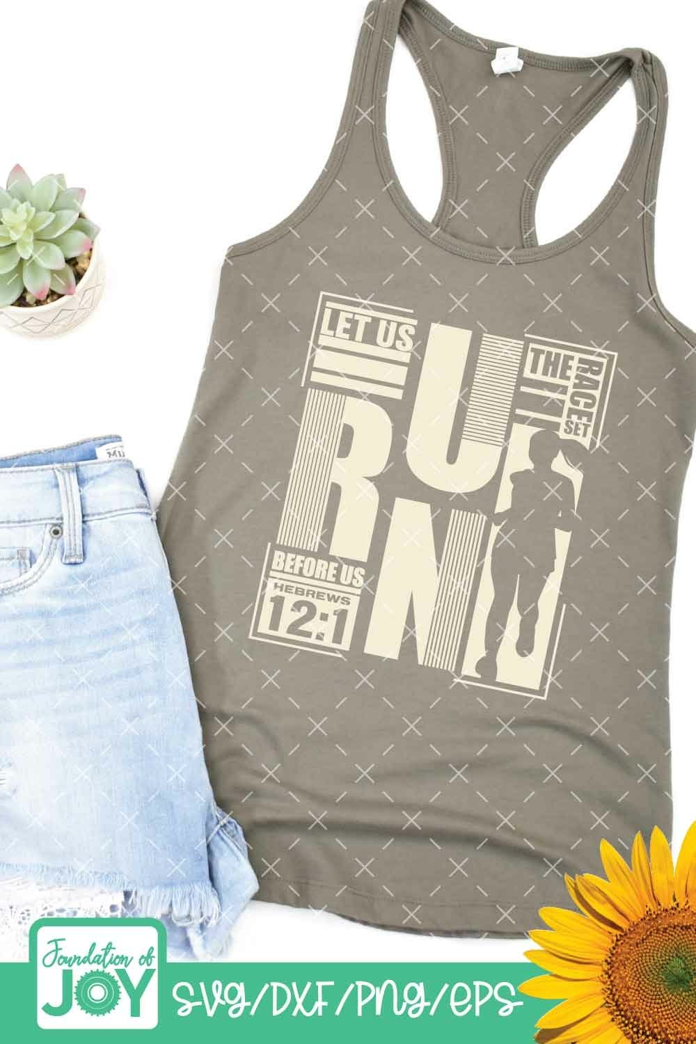 Run the race svg, Christian woman runner, Bible Verse svg