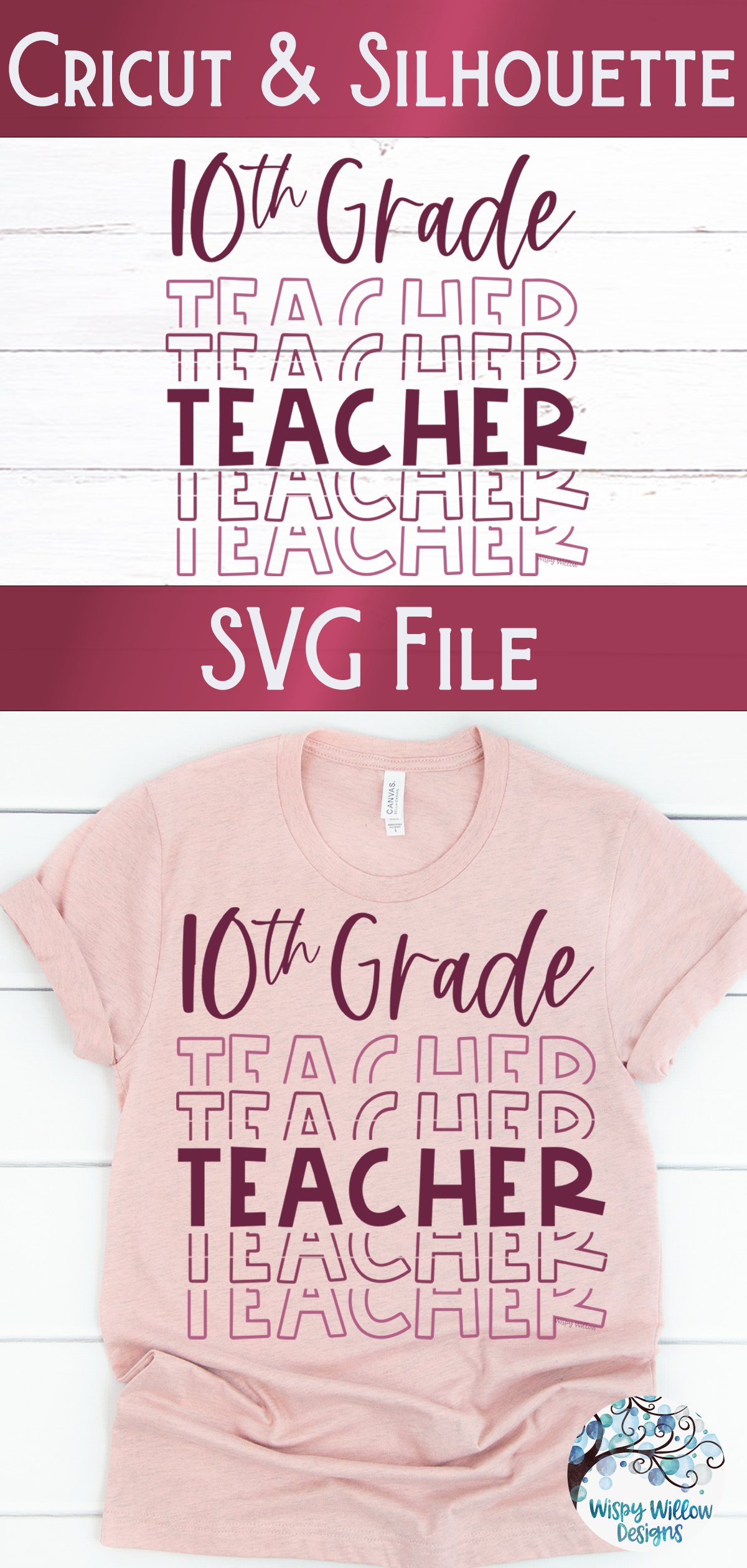 Tenth Grade Teacher SVG | Teacher Shirt SVG