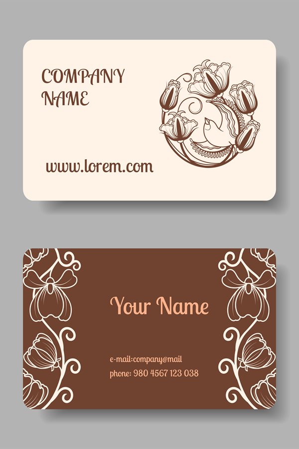 Vintage business card collection