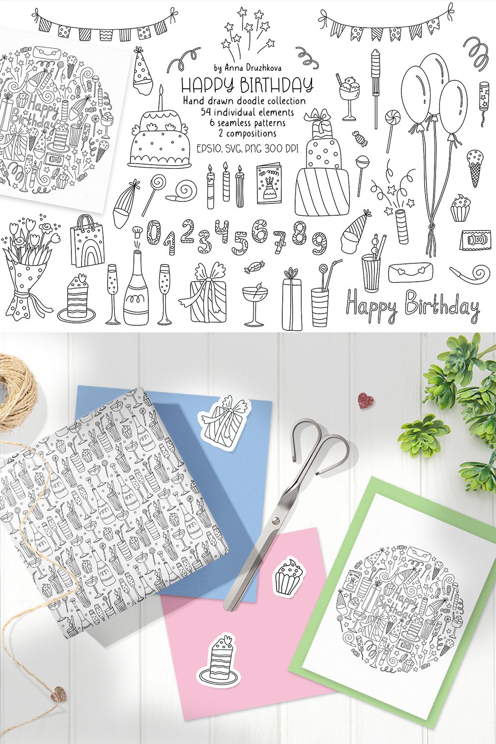 Happy Birthday Doodle Collection