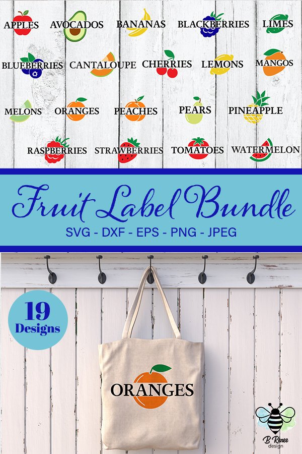 Fruit Label SVG Bundle | Garden Label SVG Bundle