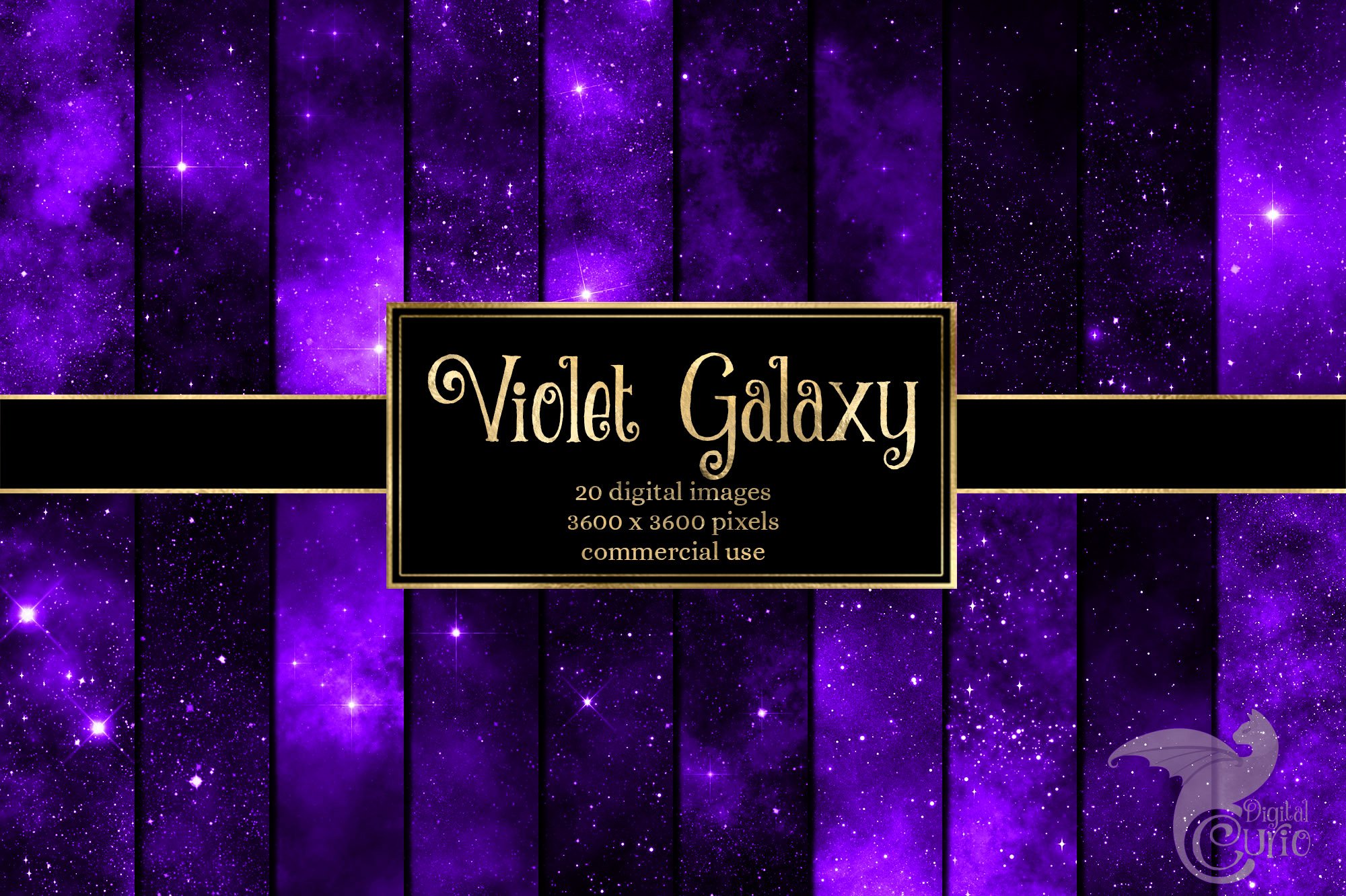 Violet Galaxy Textures
