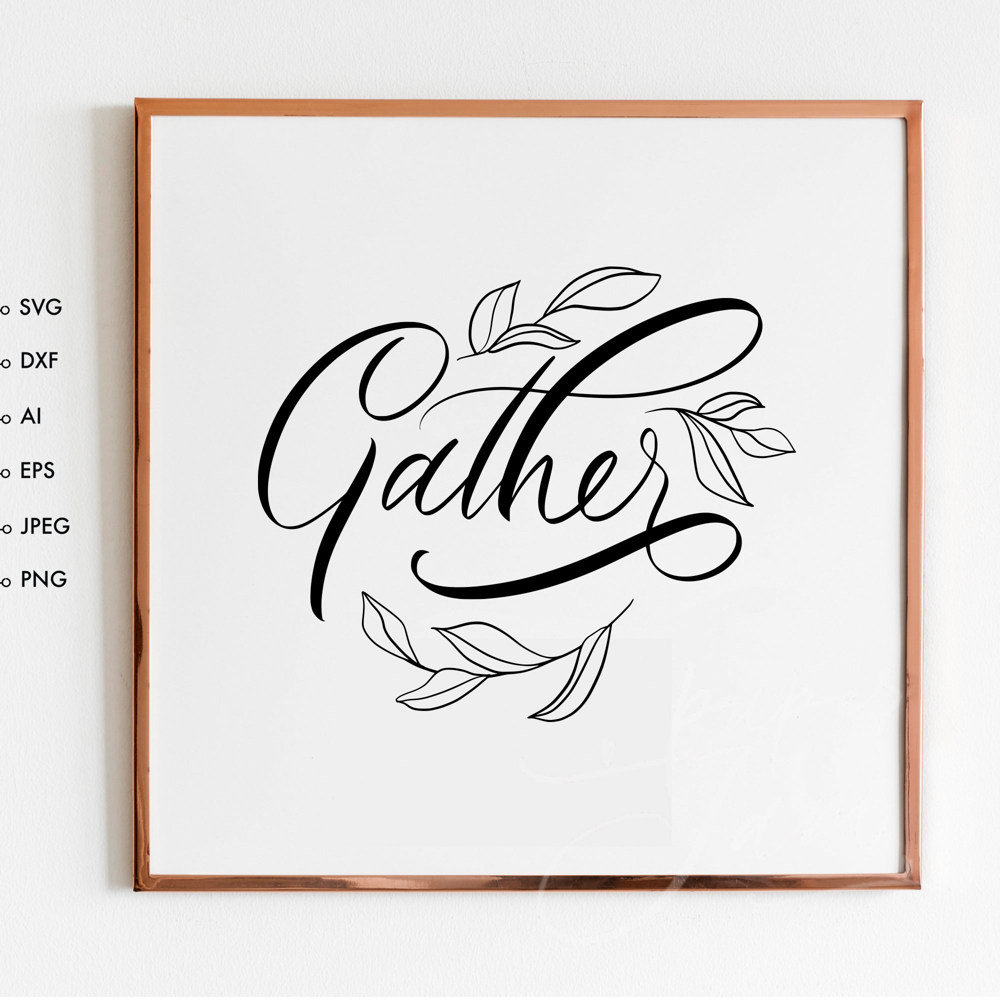 Farmhouse sign svg Gather sign svg cutting board svg Welcome