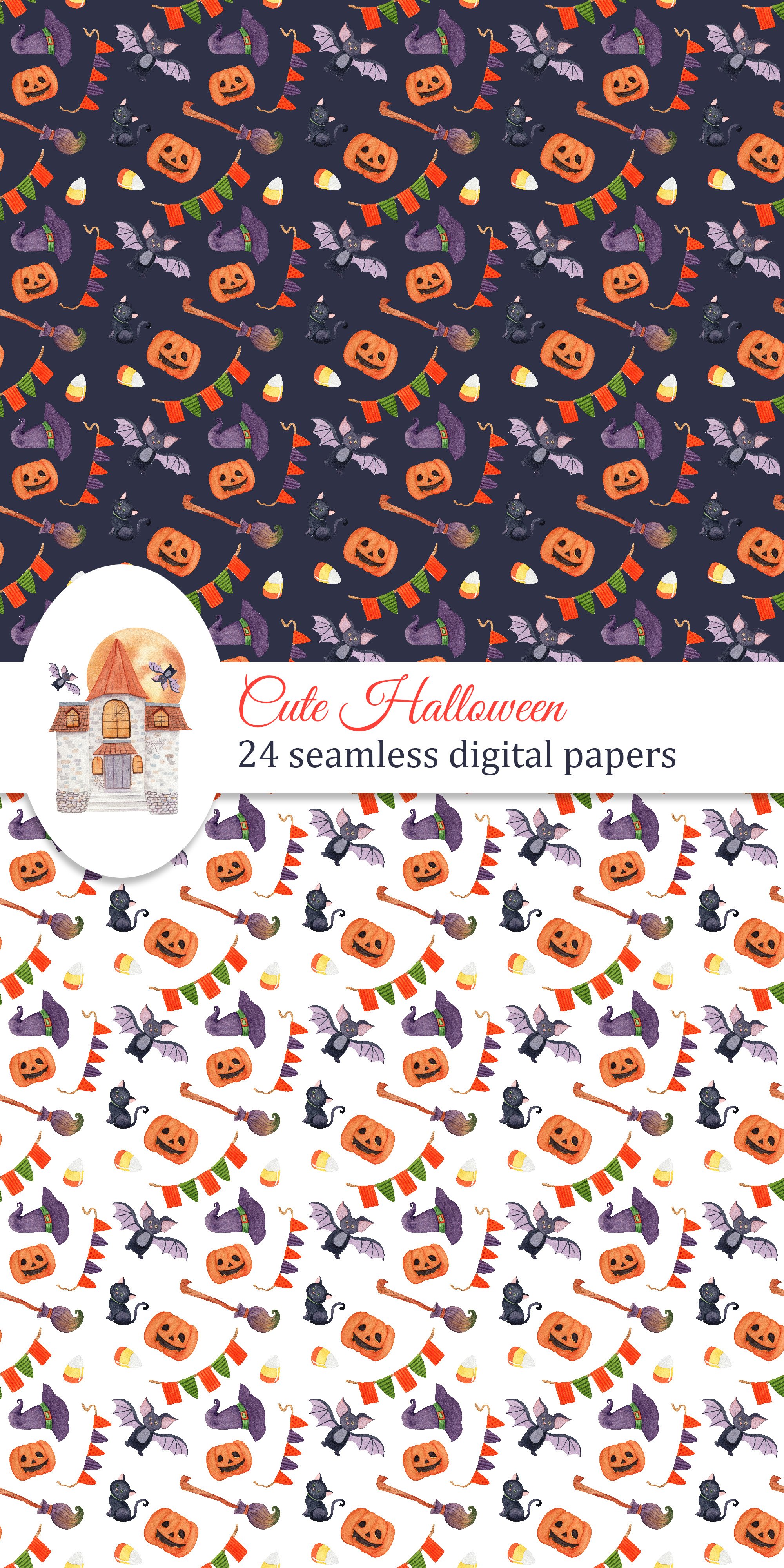 Halloween Digital Paper, Halloween Background (1588247)