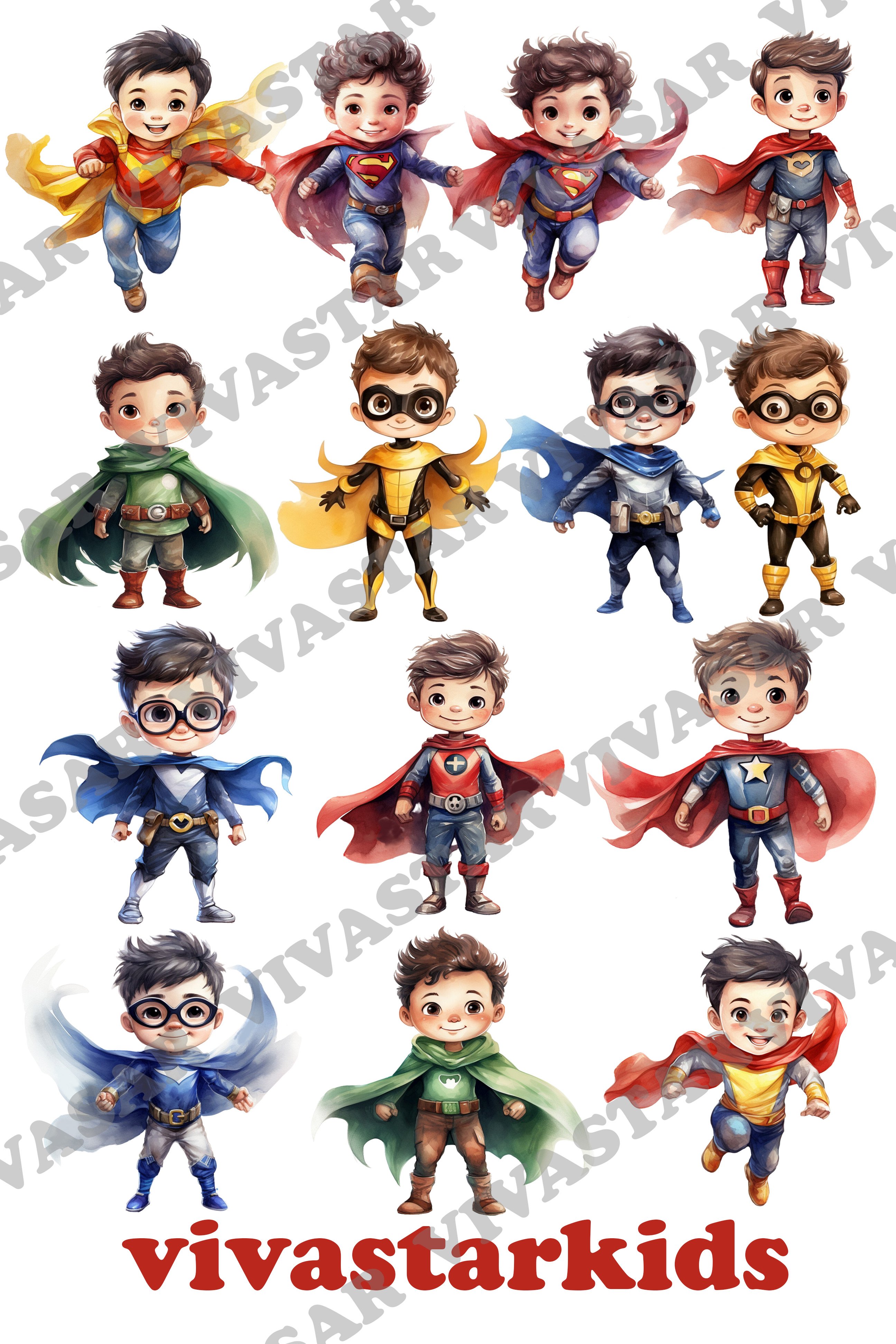 Cute Superheroes clipart Cute Characters Boy Superhero Png