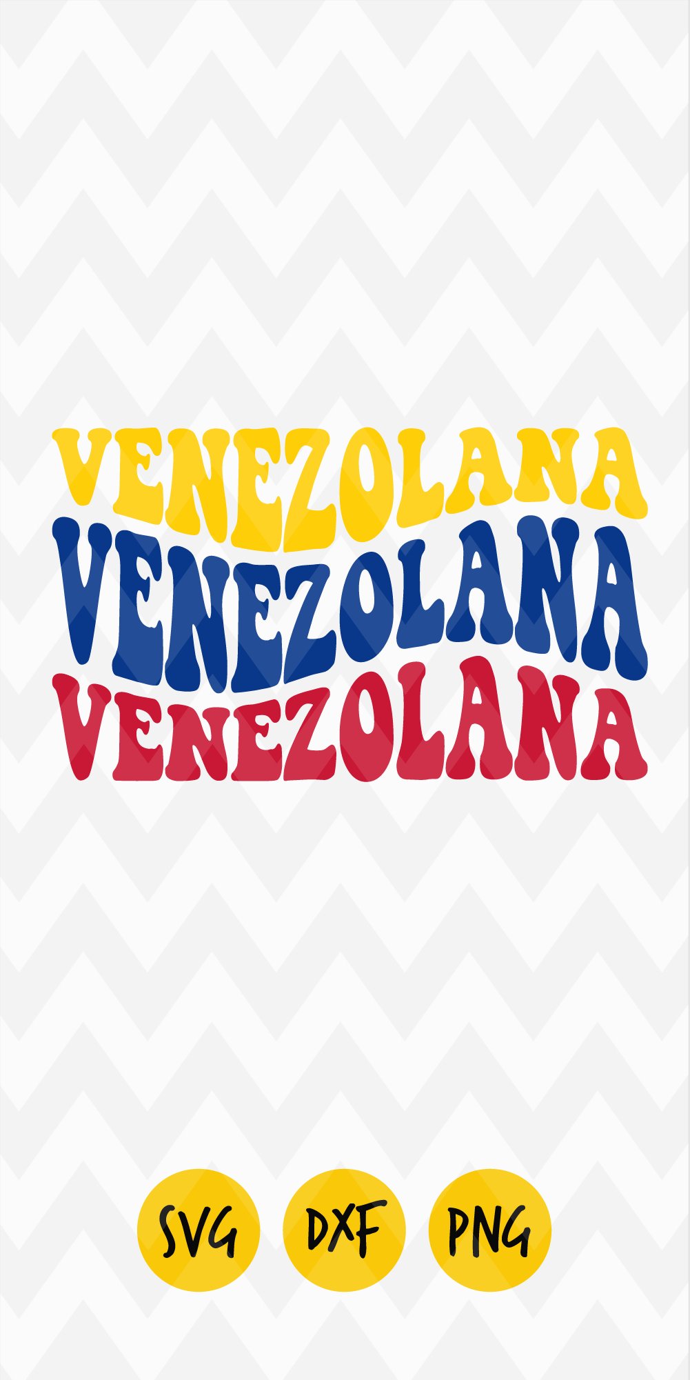 Venezuela trendy wavy letters for Cutting Machines