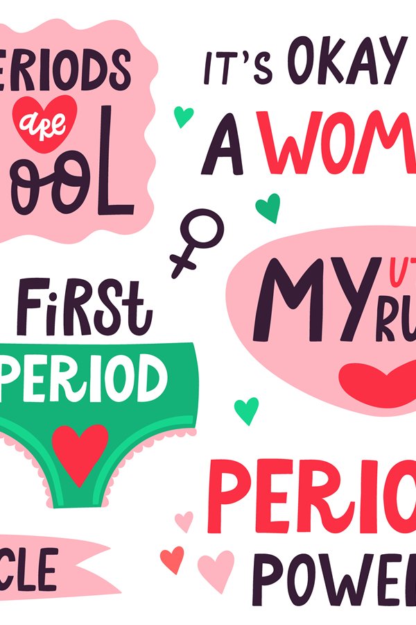 Menstruation lettering. Menstrual cycle quotes, my uterus
