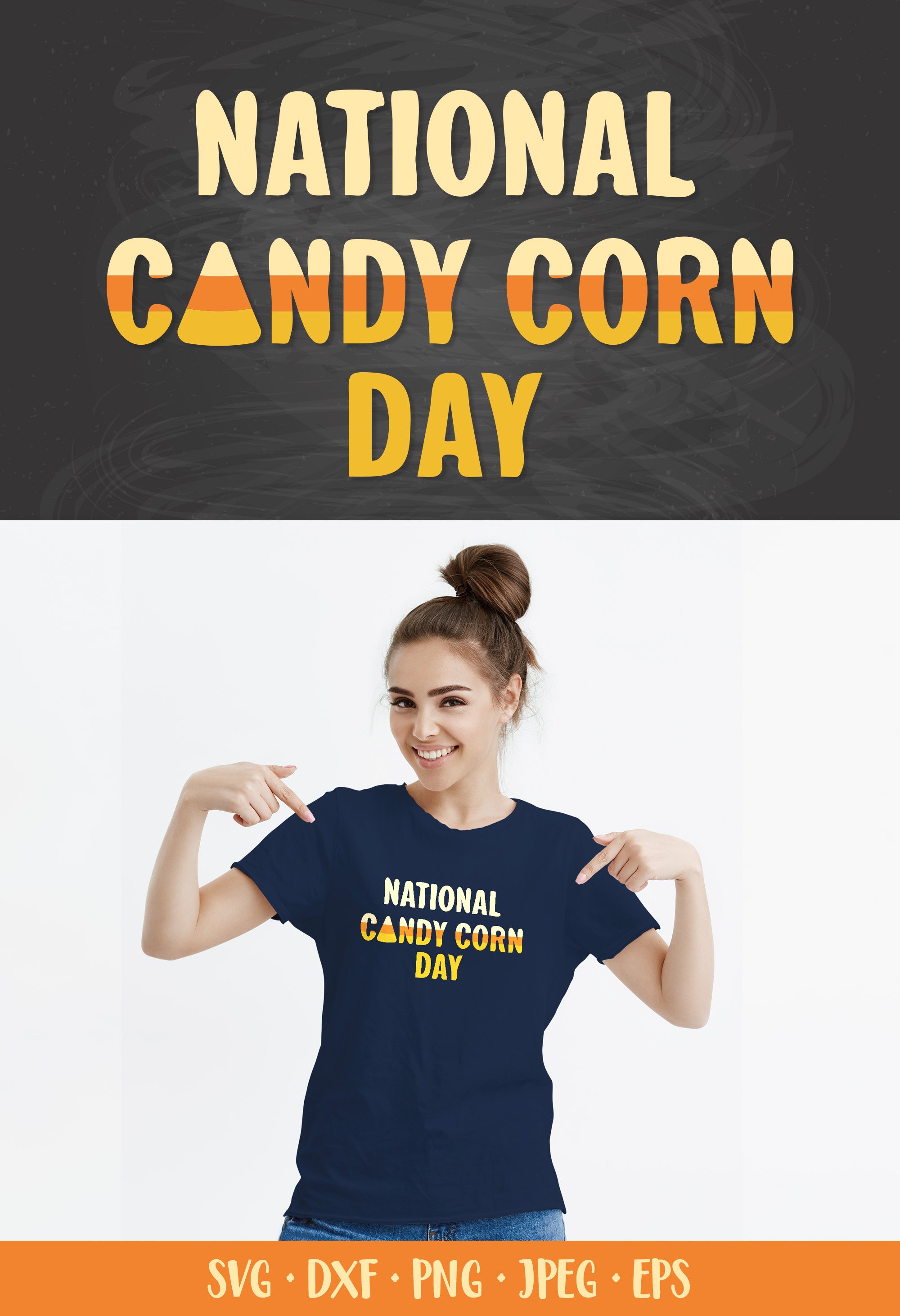 National Candy Corn Day SVG cut file