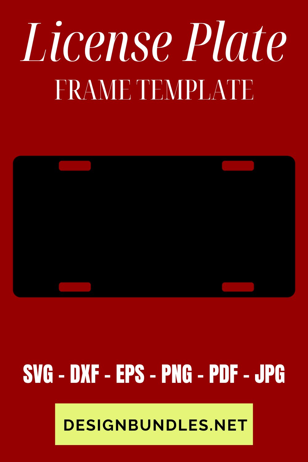 Car License Plate Template Sublimation SVG PNG EPS (2734228)