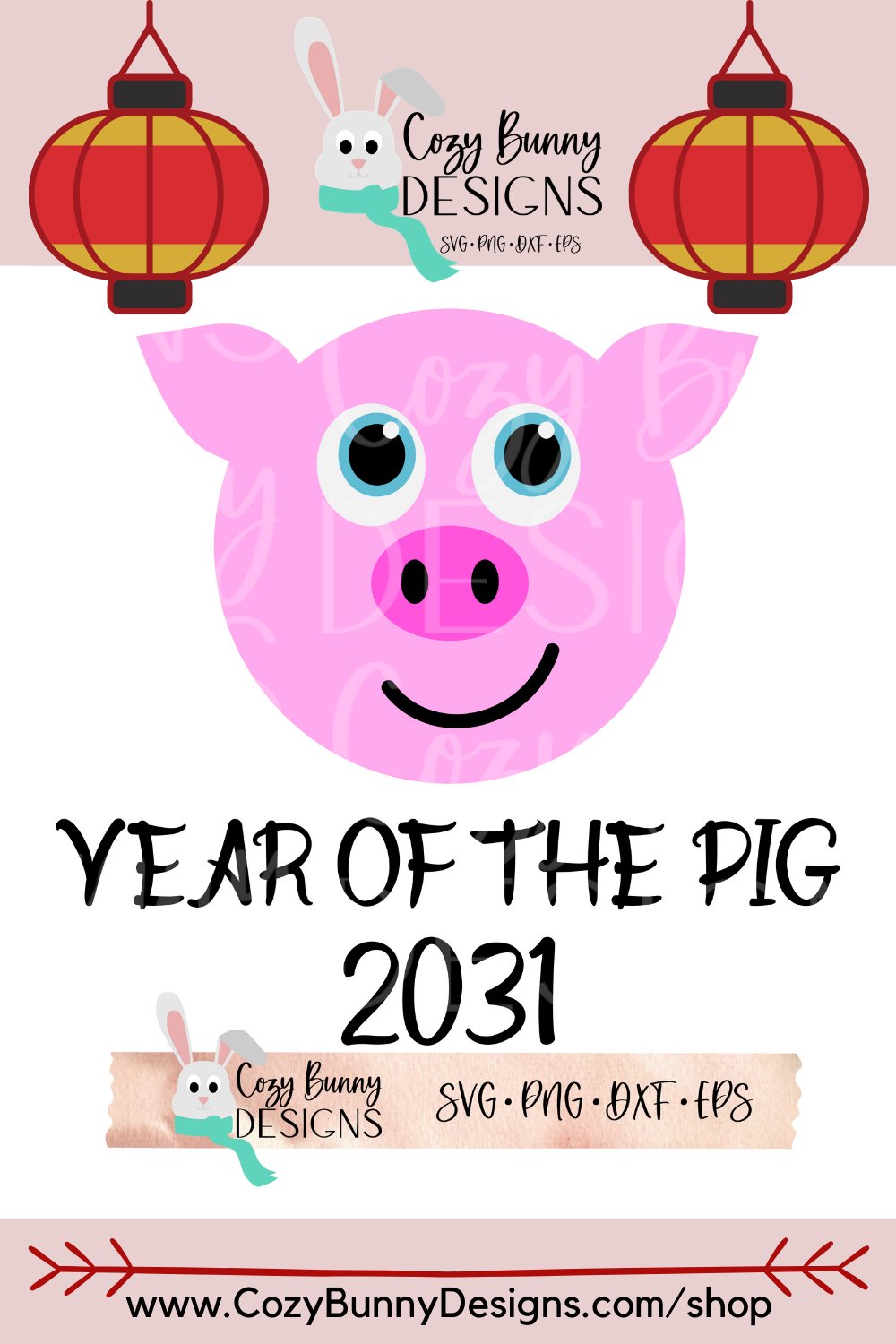 Year of the Pig 2031 | Chinese New Year SVG