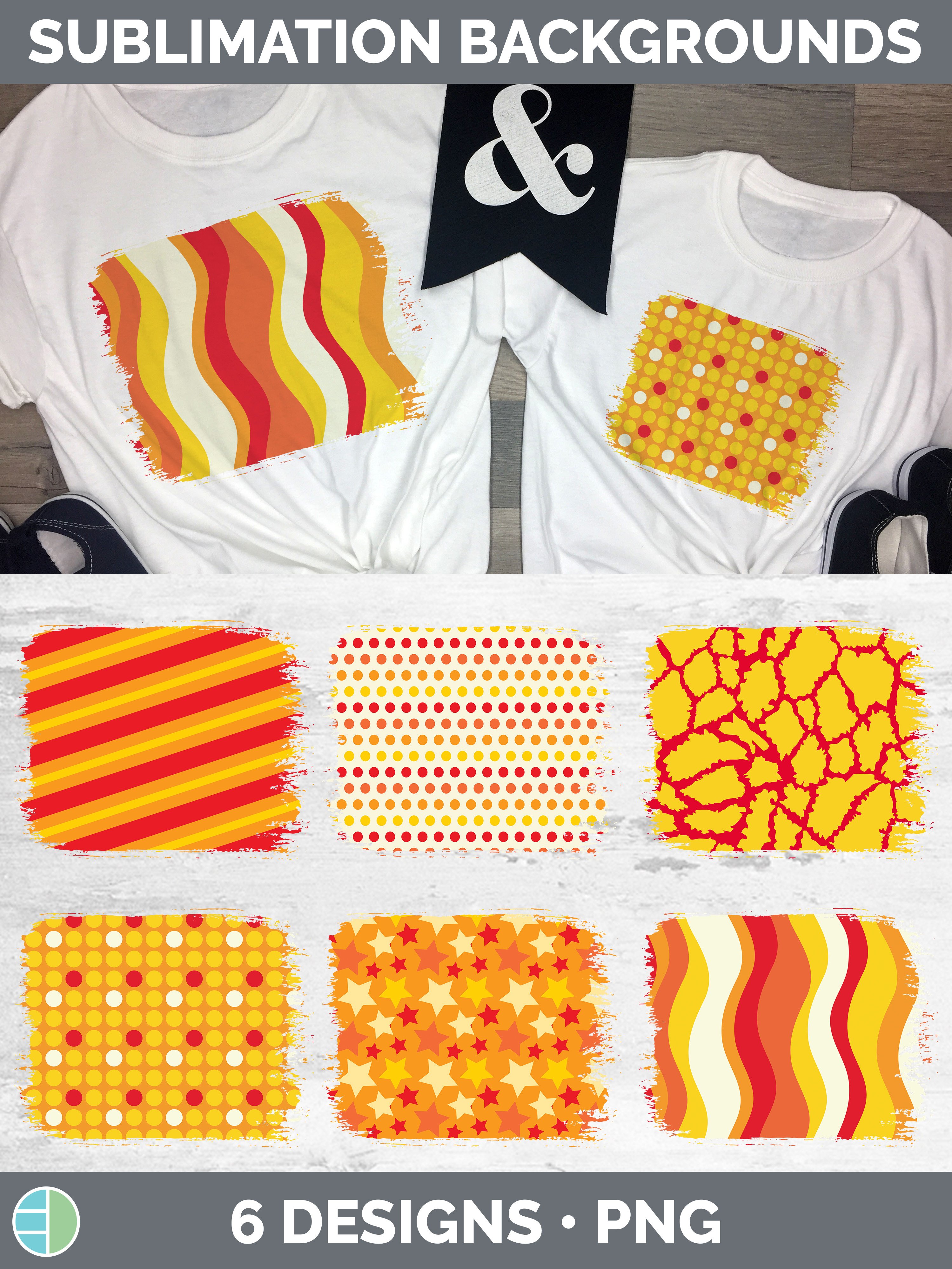 Orange Distressed Sublimation Background