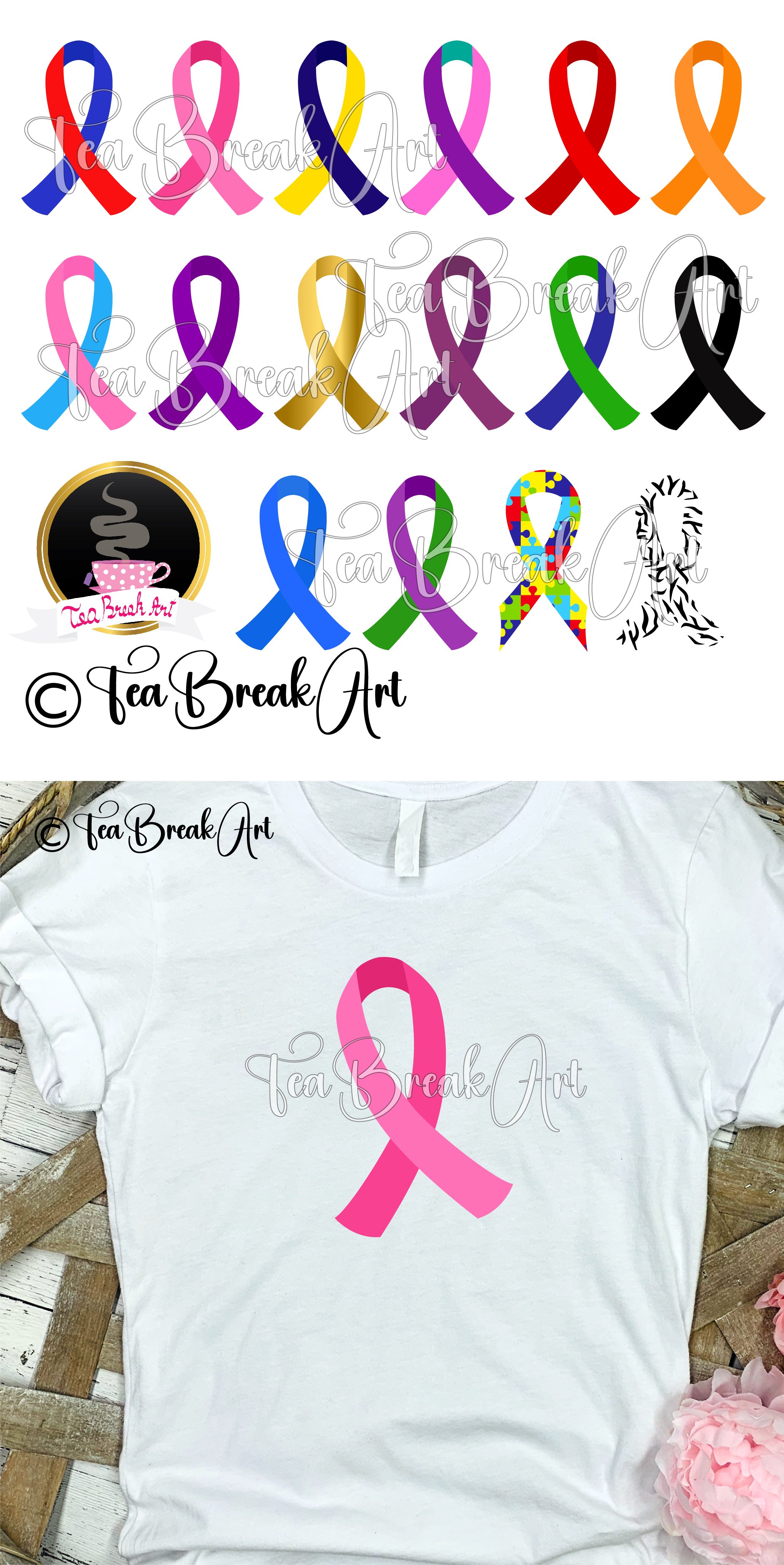 All Cancer Ribbon Awareness Cutting File 779 (418572)