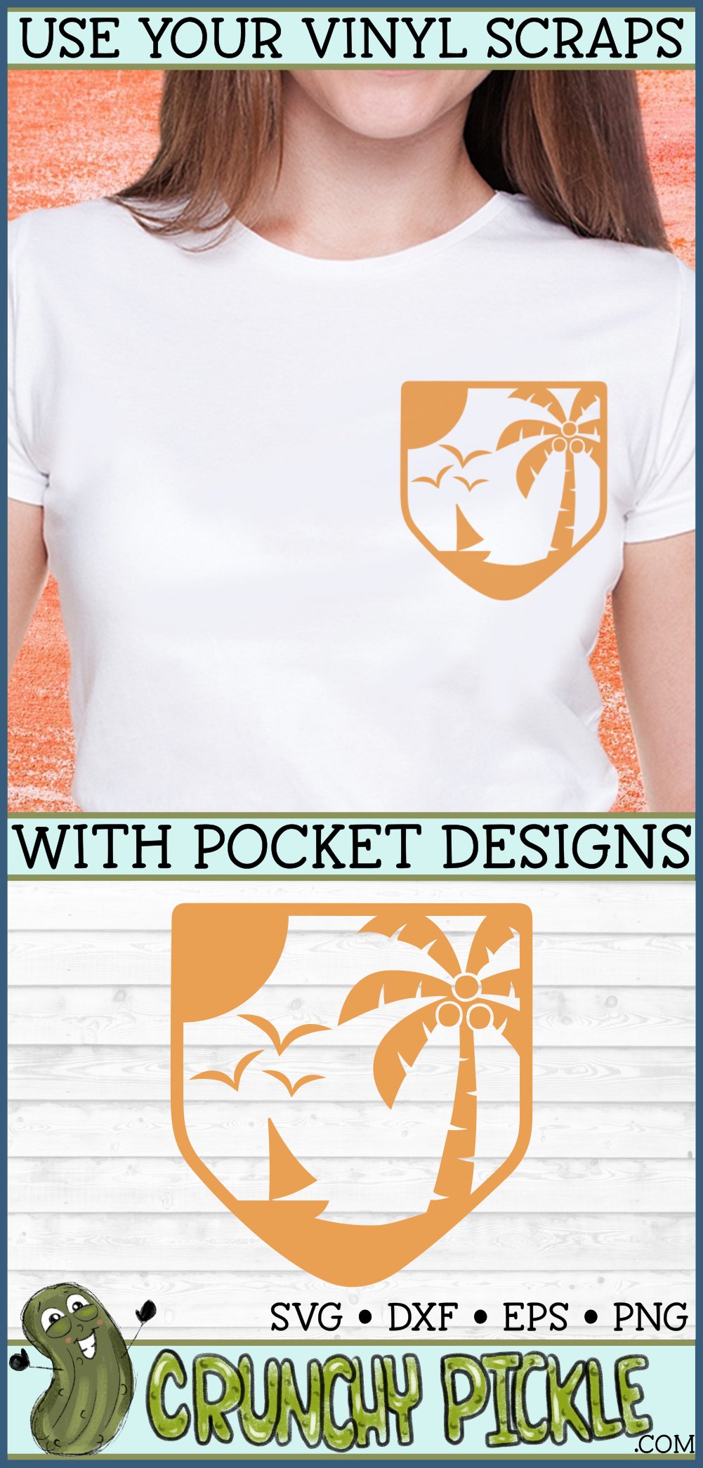 Beach Pocket SVG Design