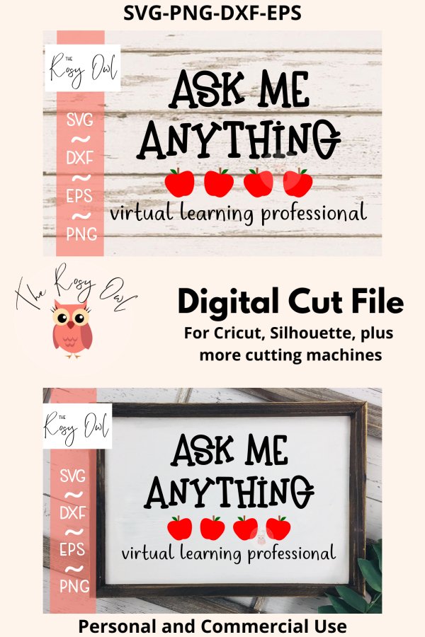 Virtual Learning Professional SVG | Ask me Anything | School