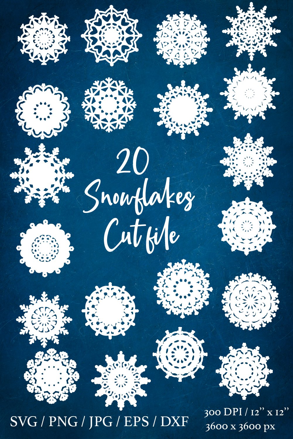 Snowflakes Cut Files. Christmas bundle (916440)