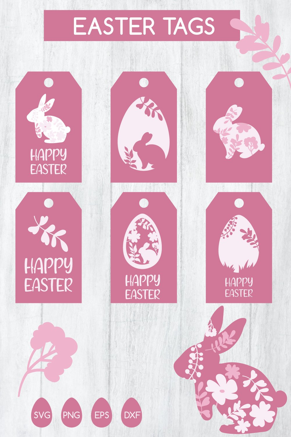 Easter Gift Tag Bundle | Easter Label | Easter Templates