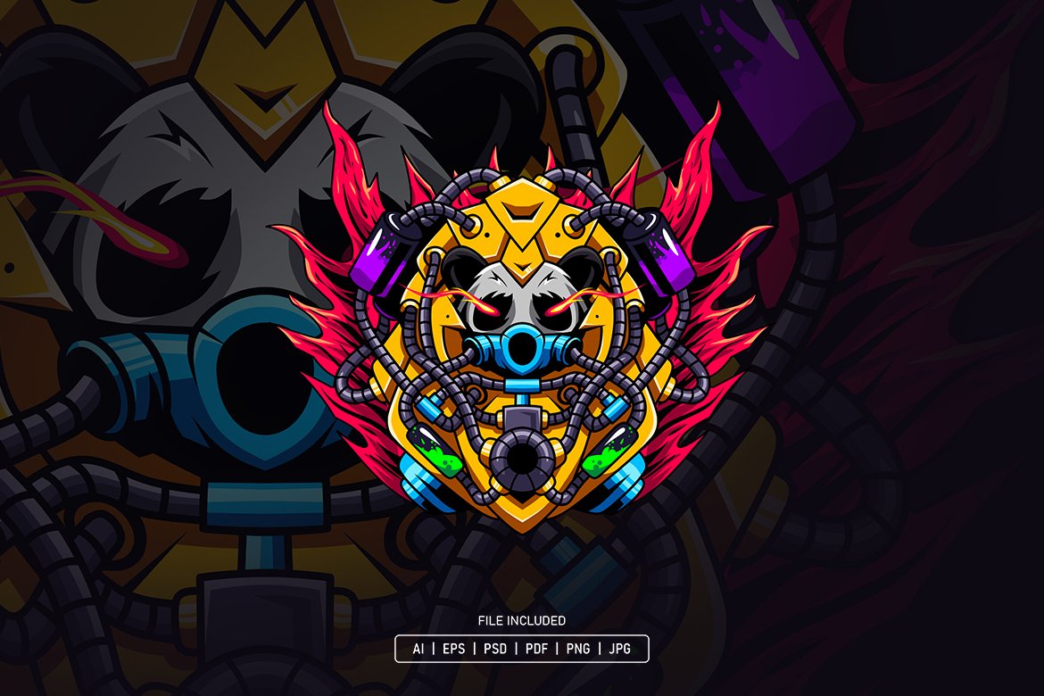 paintbot esport mascot logo