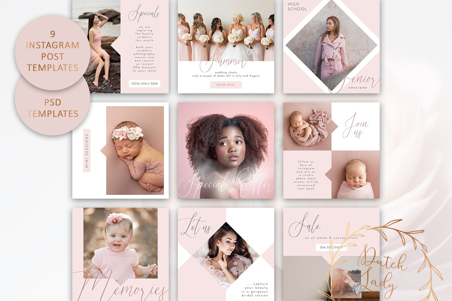 PSD Instagram & Social Media Post Template Set #2