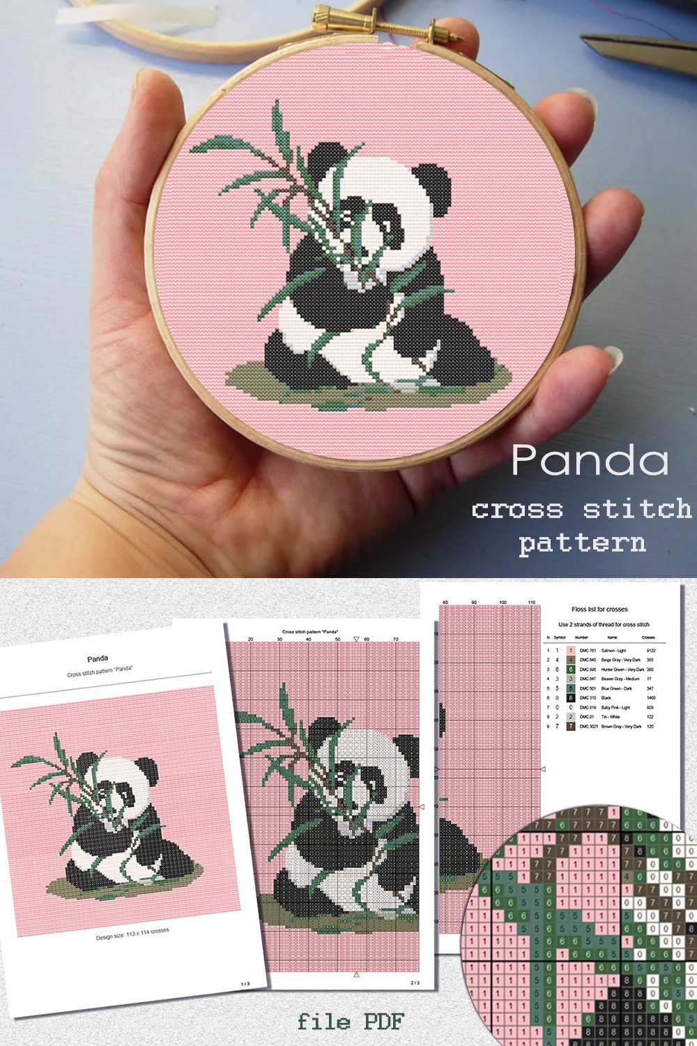 Cross stitch pattern "Panda"