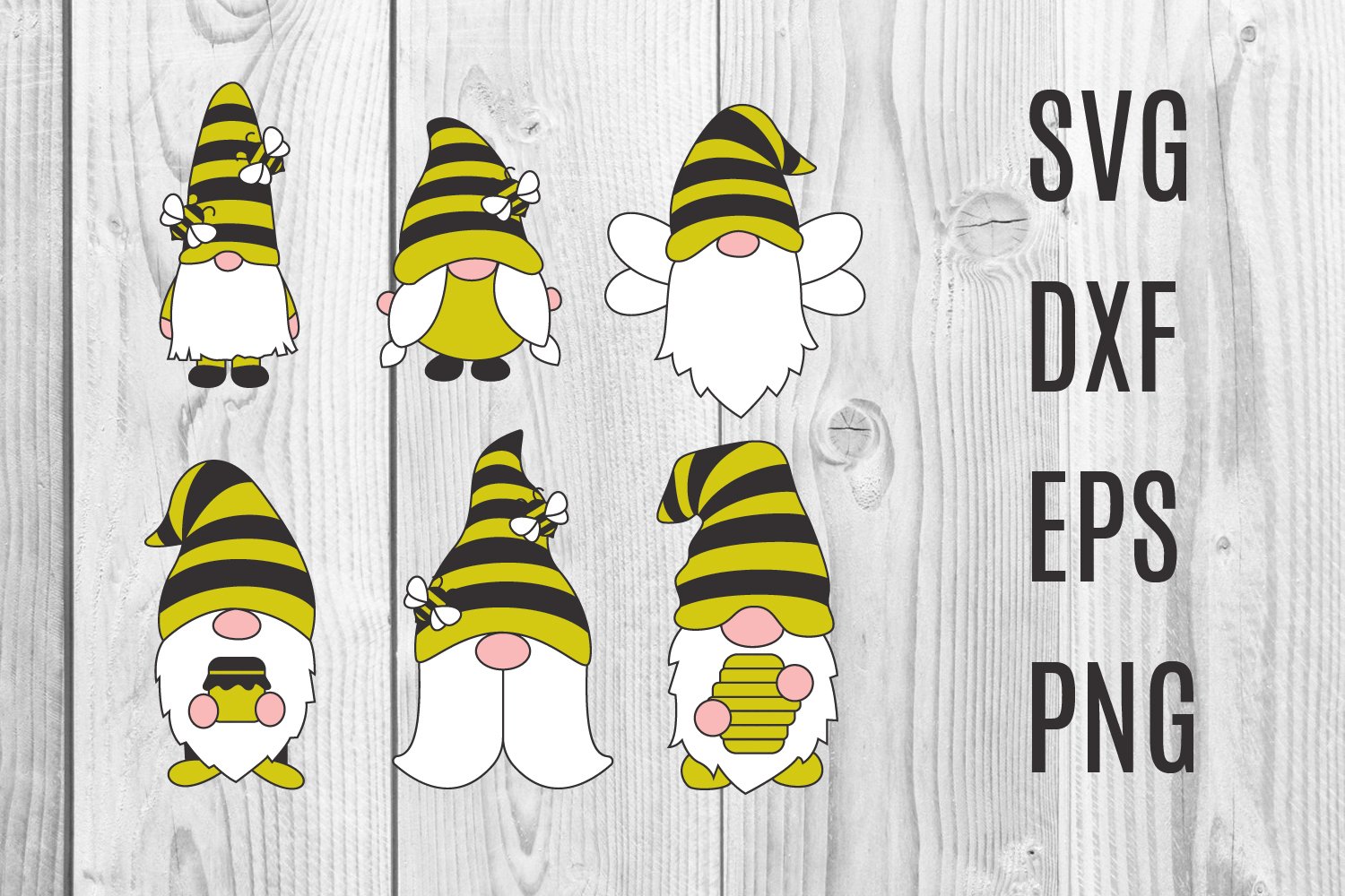 Bee gnomes clip art png, svg
