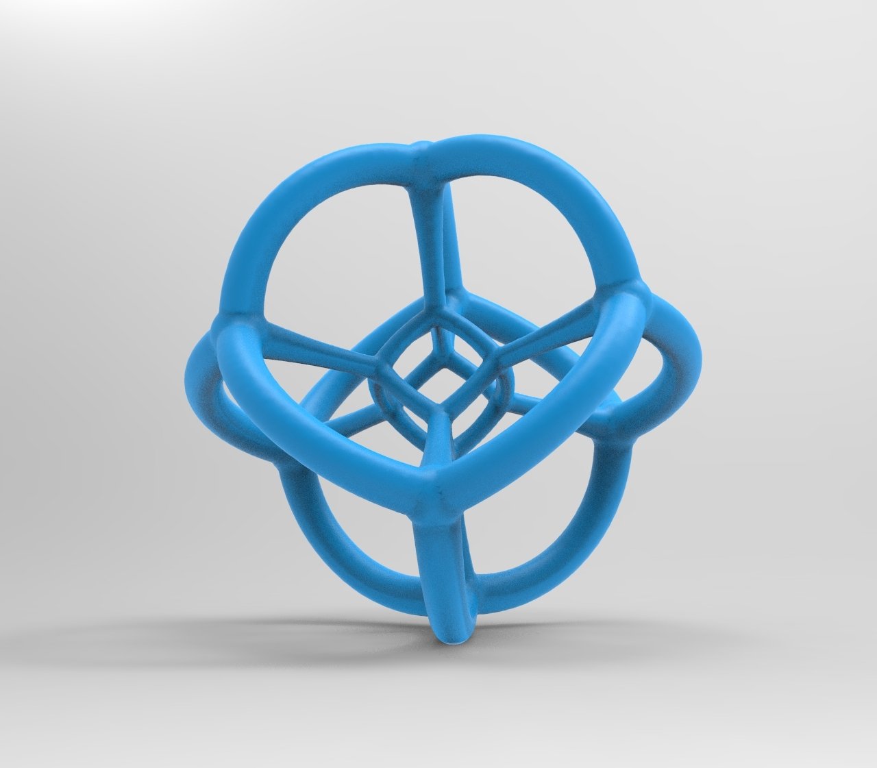 4d Tesseract Bead 3D Printing Model