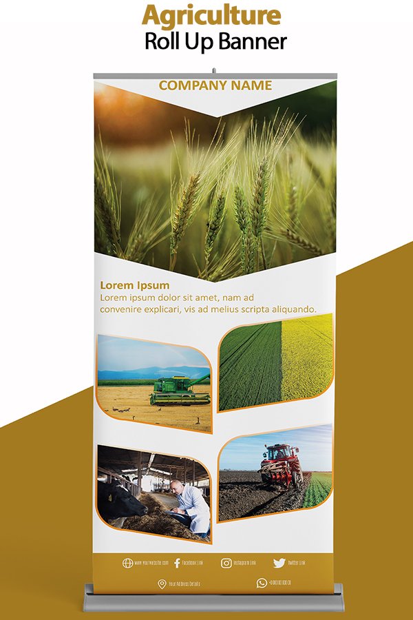 Agriculture Roll Up Banner