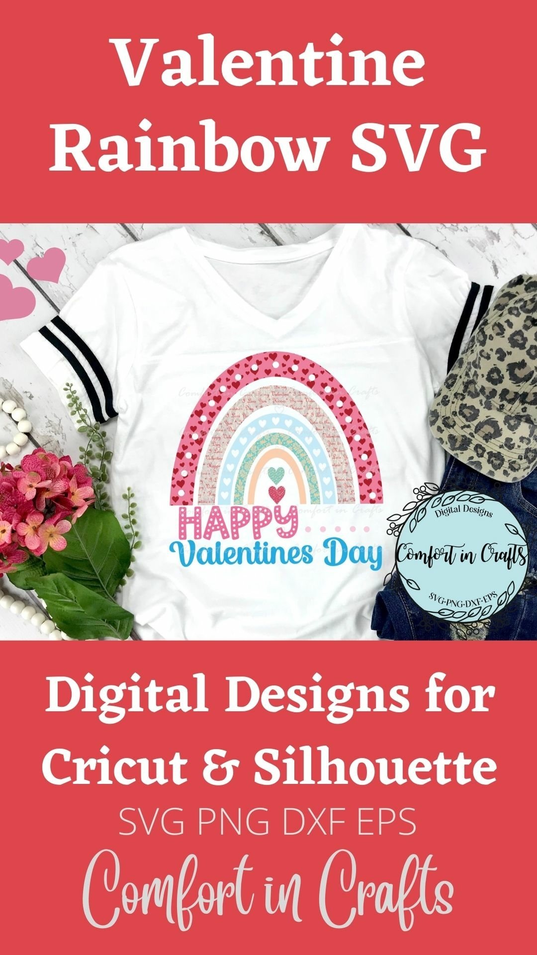 Valentine Rainbow SVG and Sublimation