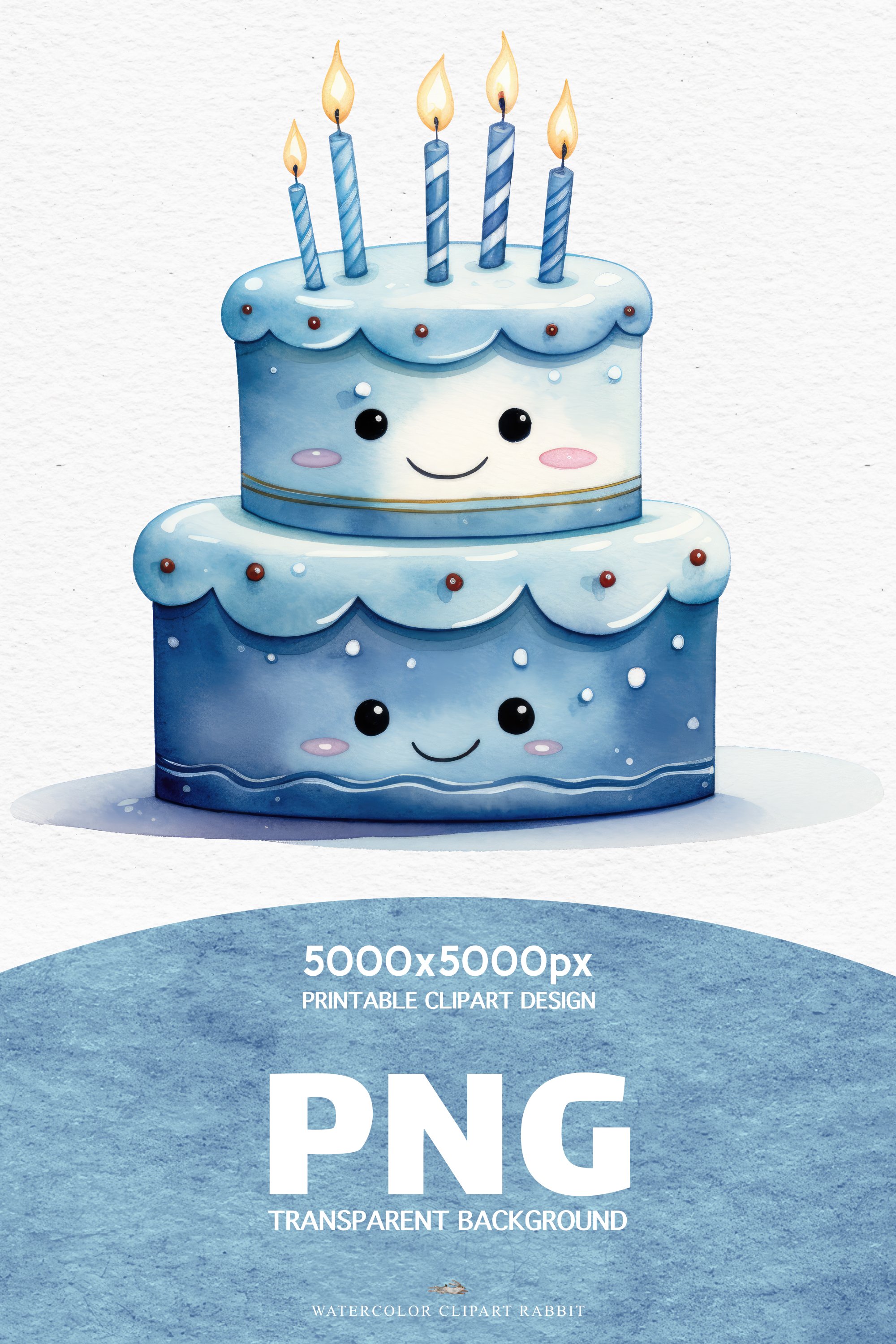 Blue Birthday Cake Clipart Bakery Food Sweets Boy Party PNG