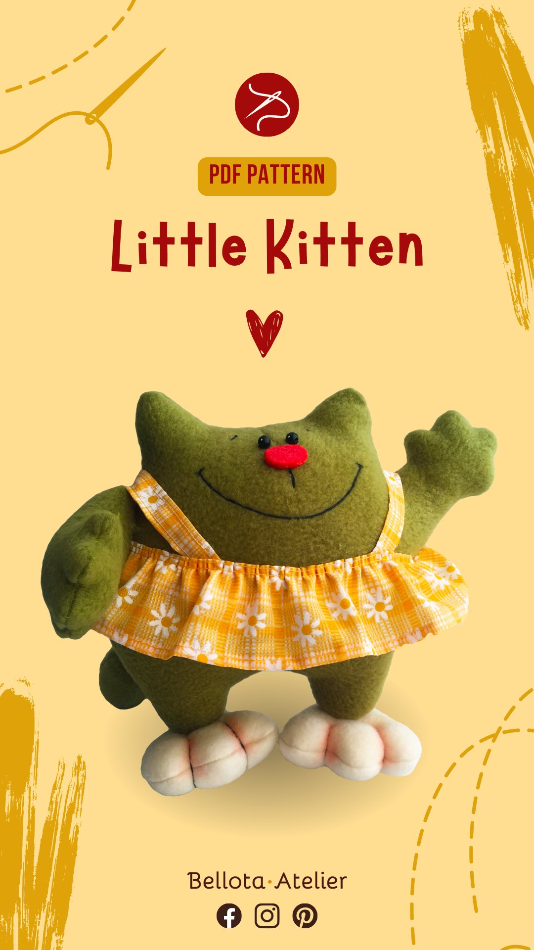 Little Kitten Sewing Pattern
