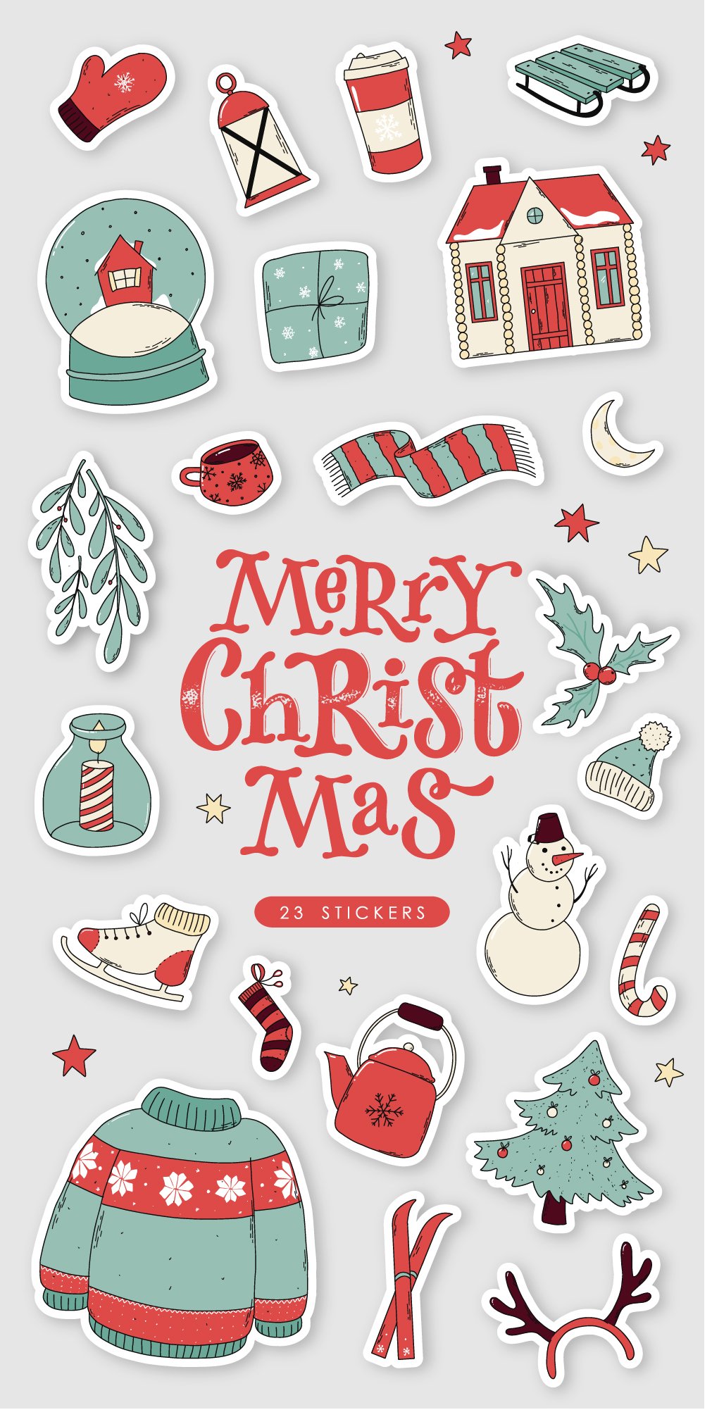 23 CHRISTMAS STICKERS