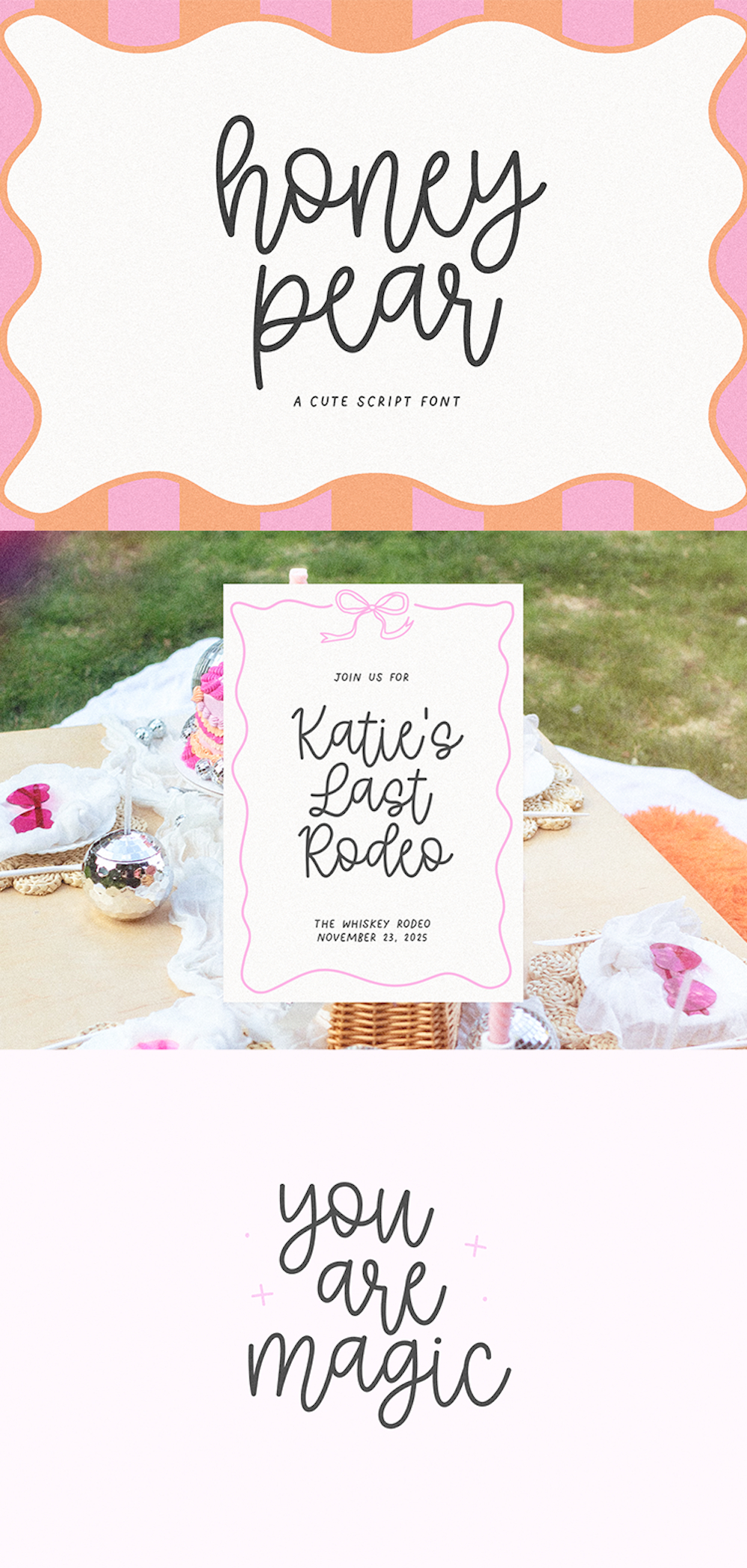 Honey Pear - Cute Handwritten Script Font