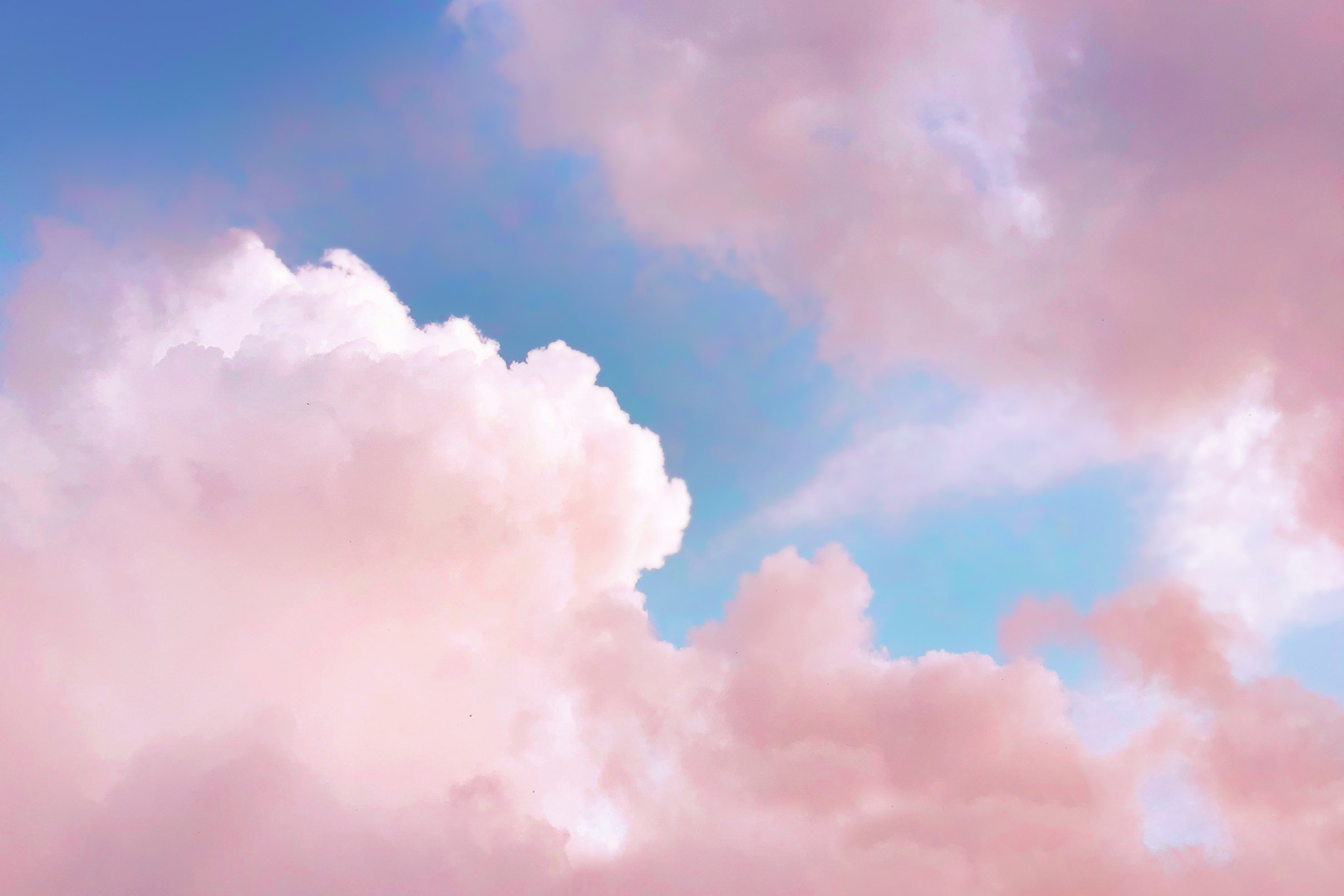 Magic perfect pink sunset sky with clouds (978990)