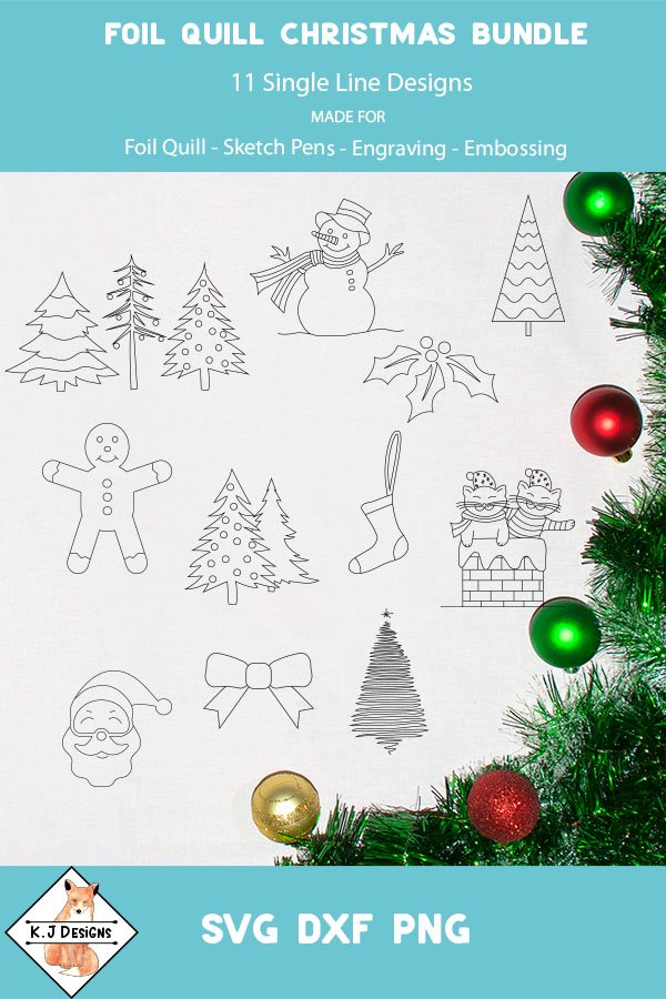 Single Line Designs Christmas Bundle 2