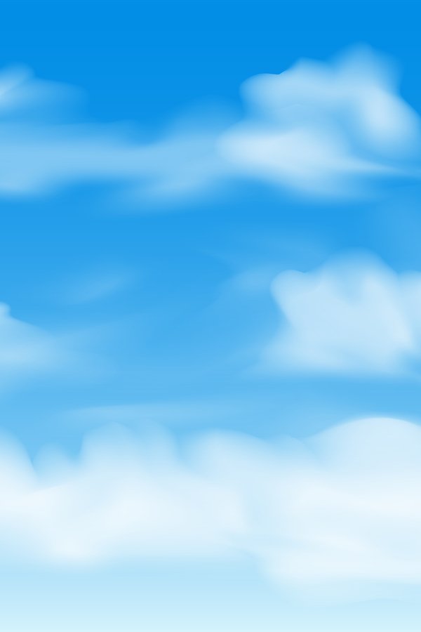 Blue sky with clouds pattern
